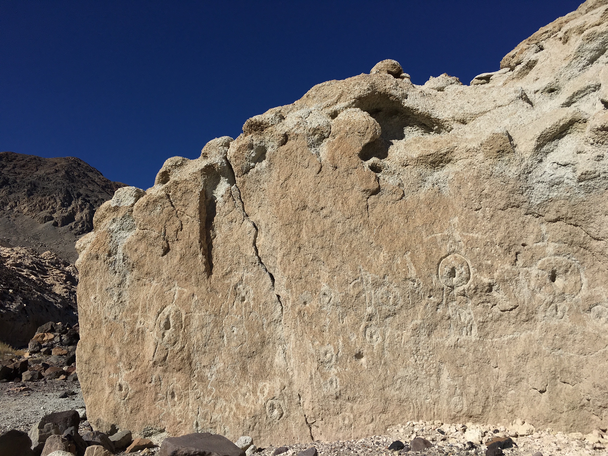 Condor Petroglyphs, Death Valley National Park | Jack Elliott's Santa ...