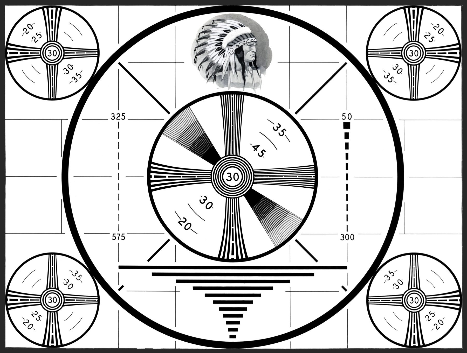 Indian Head Test Pattern (1939) | Jack Elliott's Santa Barbara Adventure